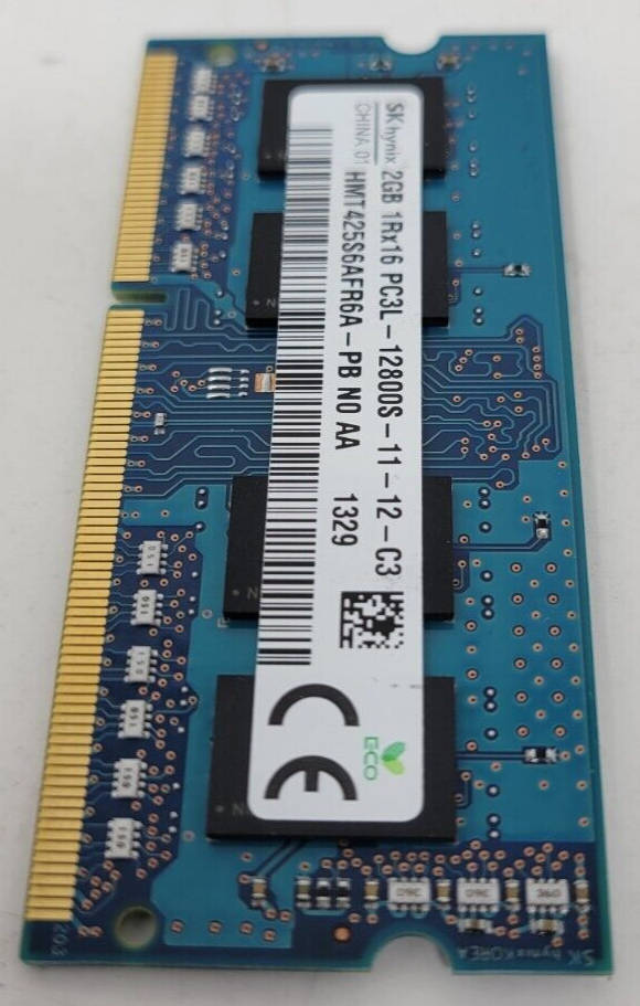 Memory (RAM) - SK Hynix 2GB PC3L-12800S DDR3-1333MHz Laptop Memory ...